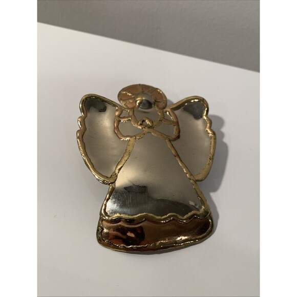 Angel | Jewelry | Vintage Large Copper Tin Angel Broochpendant | Poshmark